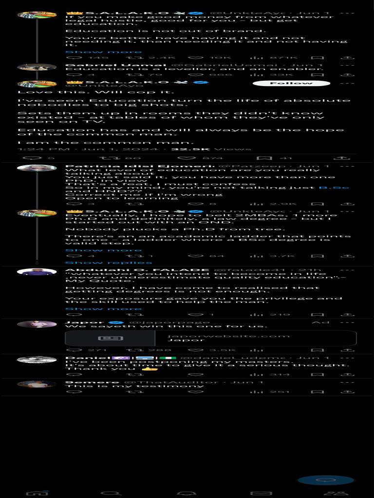 ?S.a.L.a.K.O? On X @GabrielUamai Love This. Will Cop It. I'Ve Seen Education Turn The Life of ...