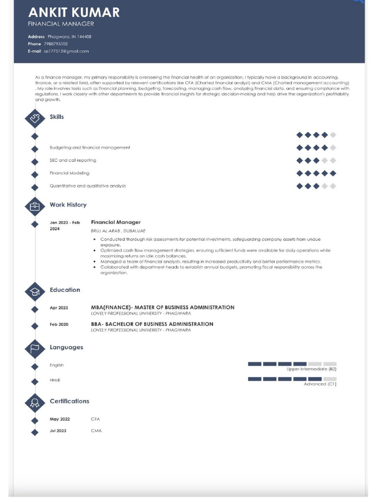 Ankit's Resume | PDF