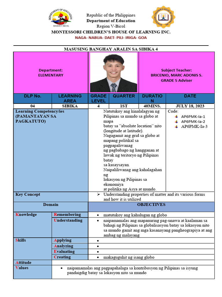 DLP Sibika 4.2 | PDF