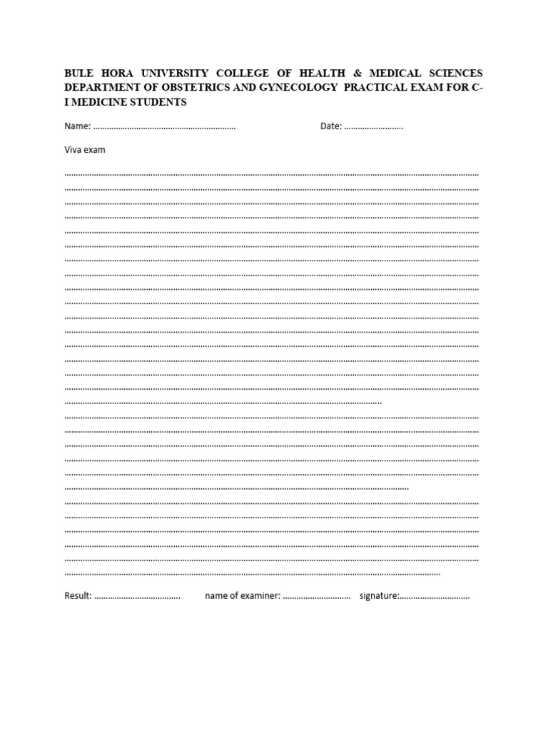 2024 Viva Exam Sheet | PDF