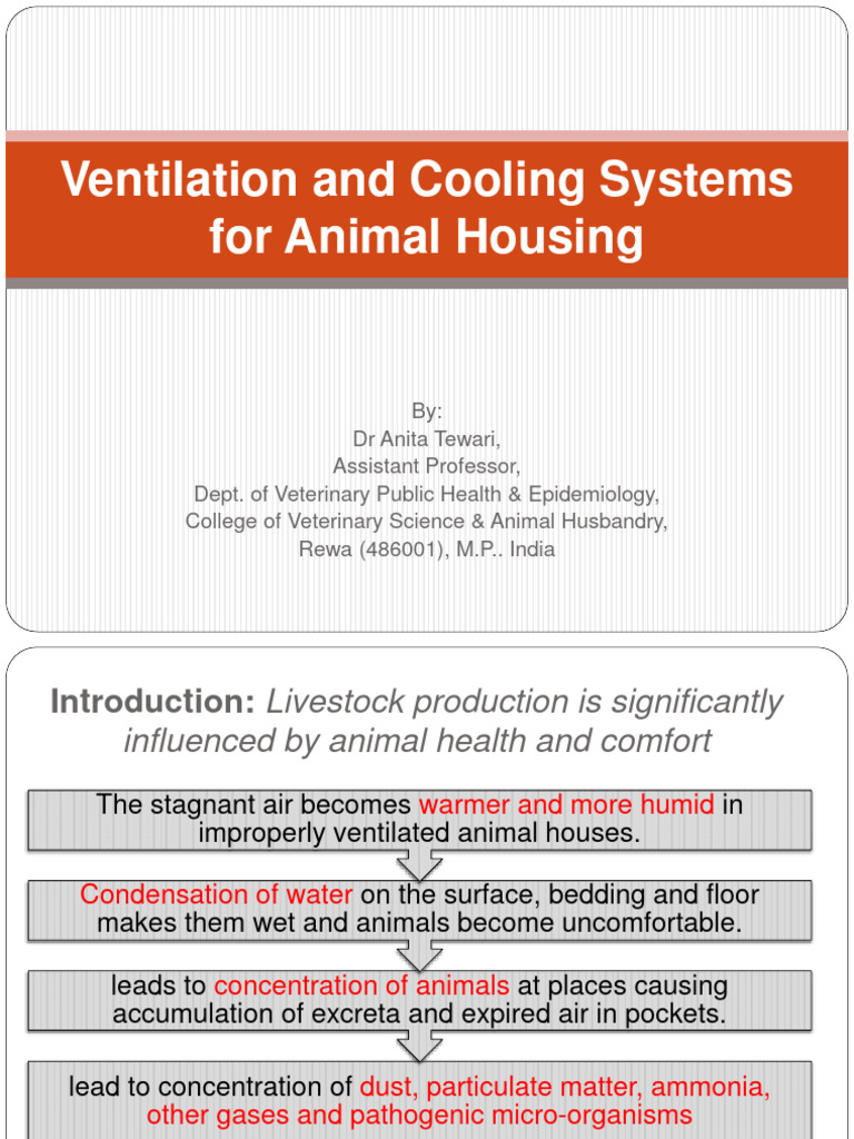 Ventilation Systems for Animal Housing | PDF | Ventilation (Architecture) | Building Automation