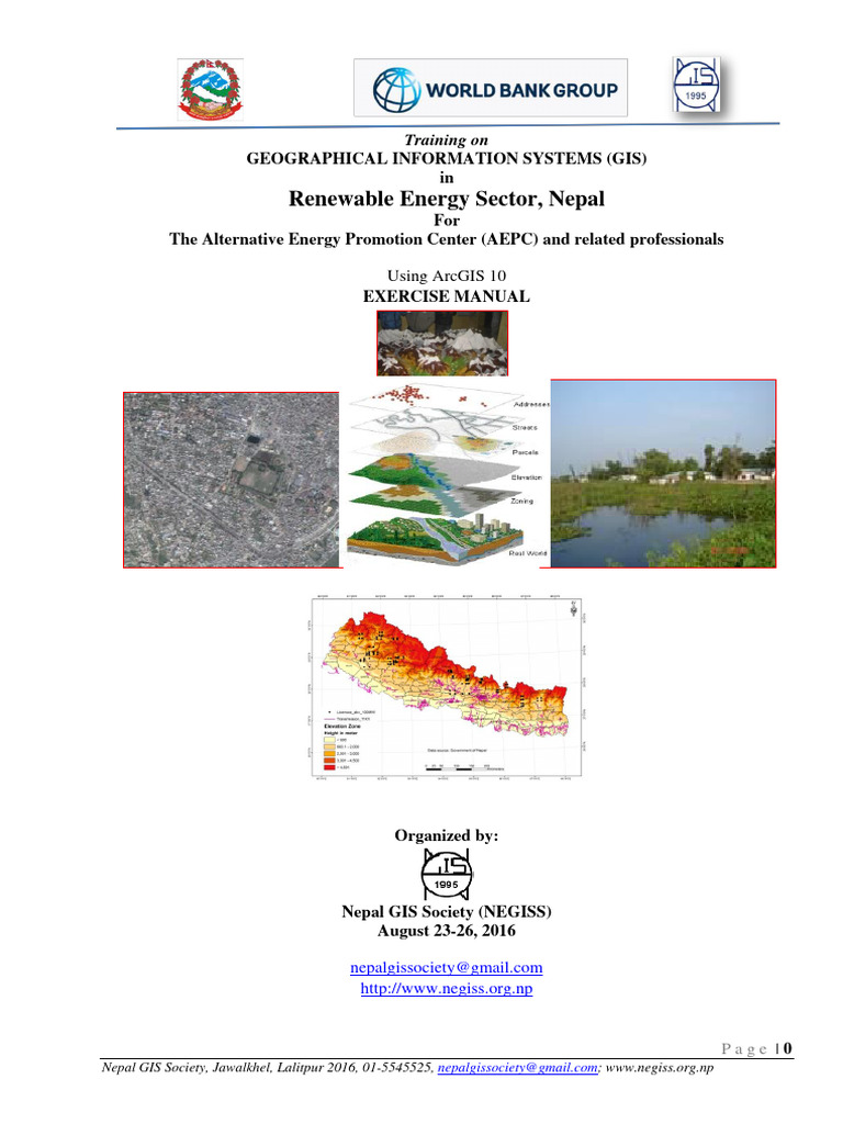 ArcGIS 10 - Training Manual AEPC - August 2016 - Ver - 01 | PDF | Arc Gis | Geographic ...