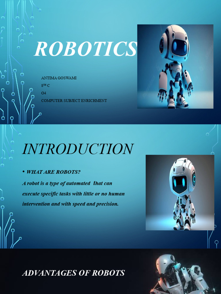Robotics | PDF | Computers | Technology & Engineering