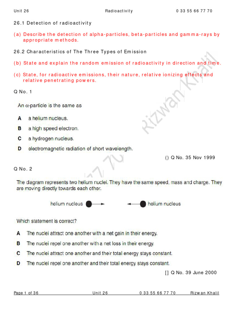 Understanding Radioactivity and Its Applications | PDF | Radioactive ...