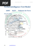 ISSB Initial Test Practice Paper | PDF