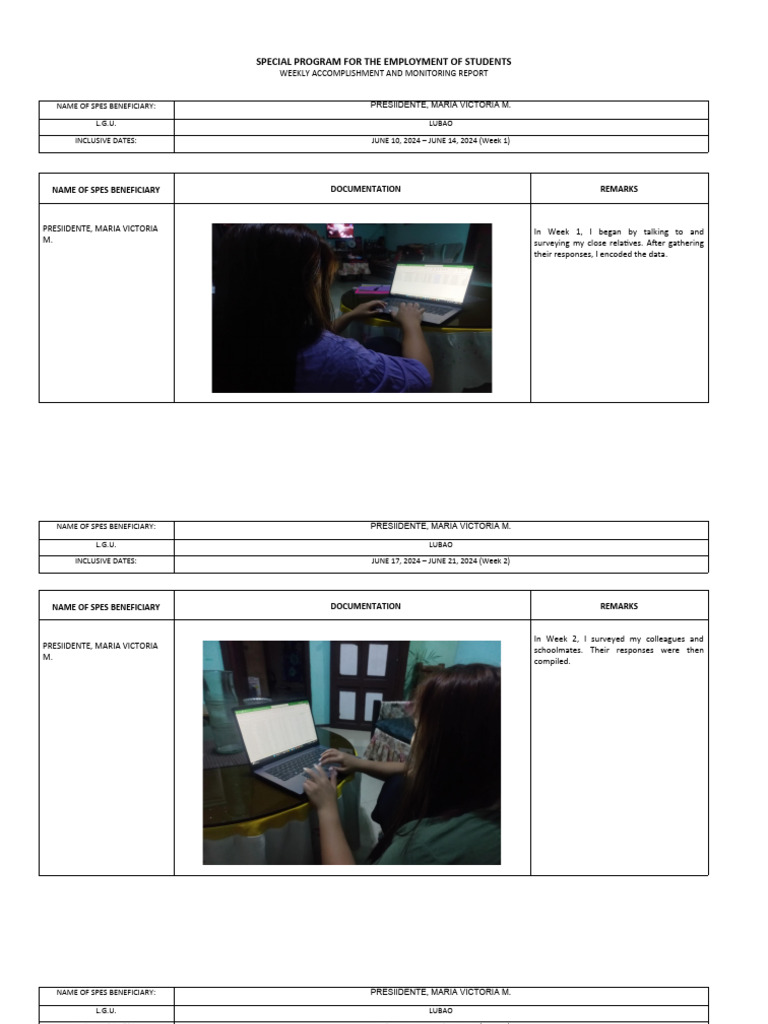 SPES Weekly Report: June-July 2024 | PDF