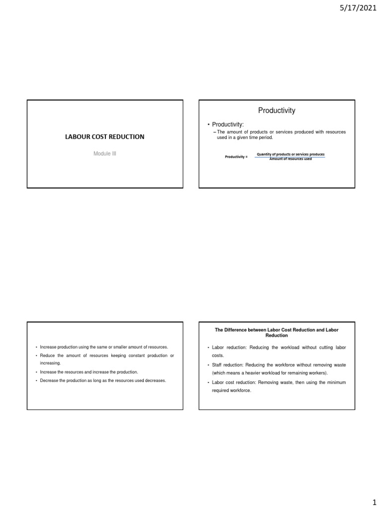 Module III | PDF | Lean Manufacturing | Production And Manufacturing