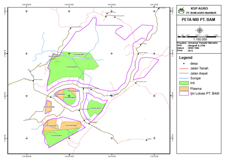 Peta NIB PT. BAM | PDF