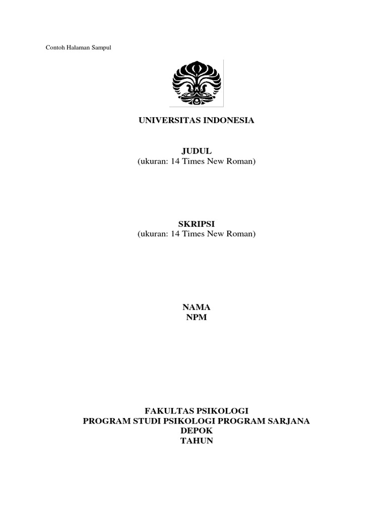 Template Lembar Pengesahan Skripsi | PDF