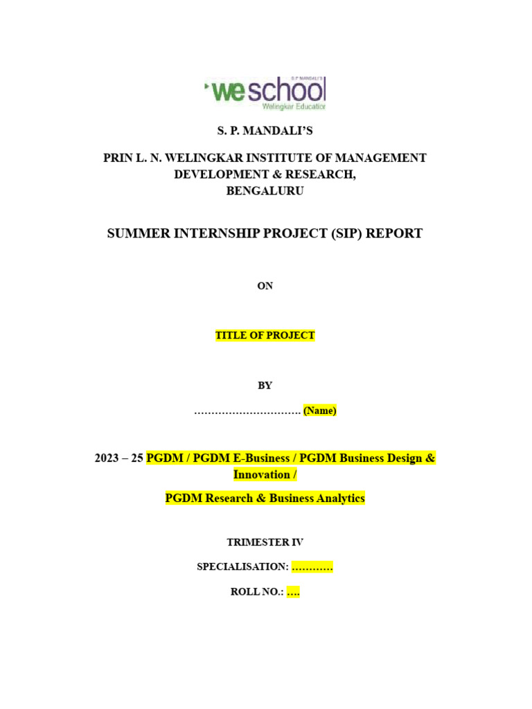 SIP - Formats For Report | PDF | Risk | Insurance