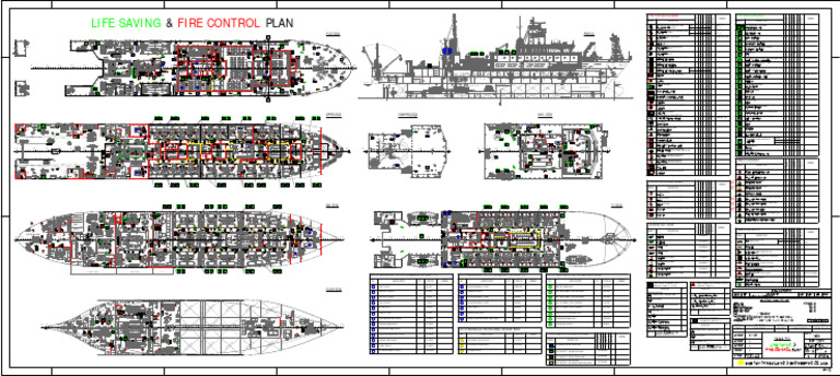 Life Saving & Fire Control Plan | PDF | Fires | Ships