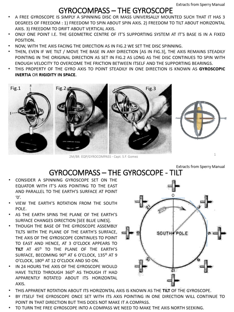 Gyro Compass | PDF | Gyroscope | Rotation