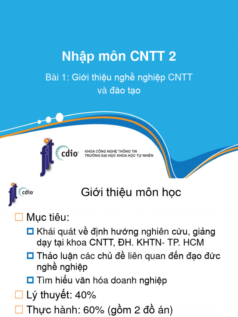 NMCNTT2 Bai01 Chuong01 GioiThieu Ver.3.0 | PDF