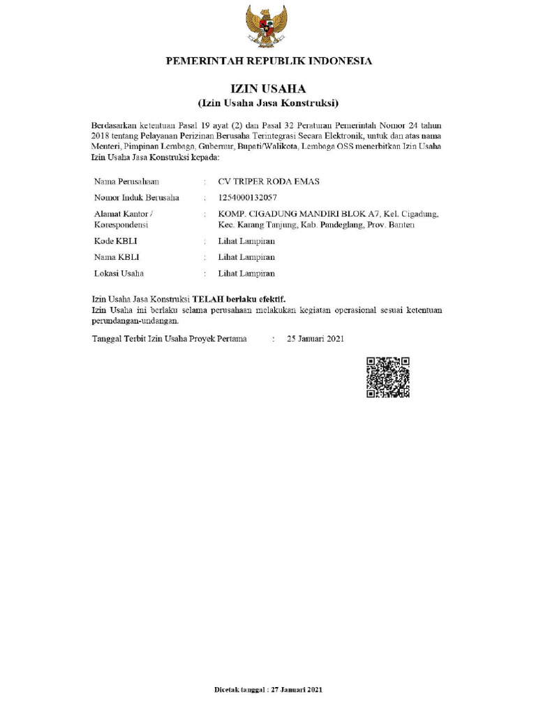 Iujk Sementara 1 | PDF