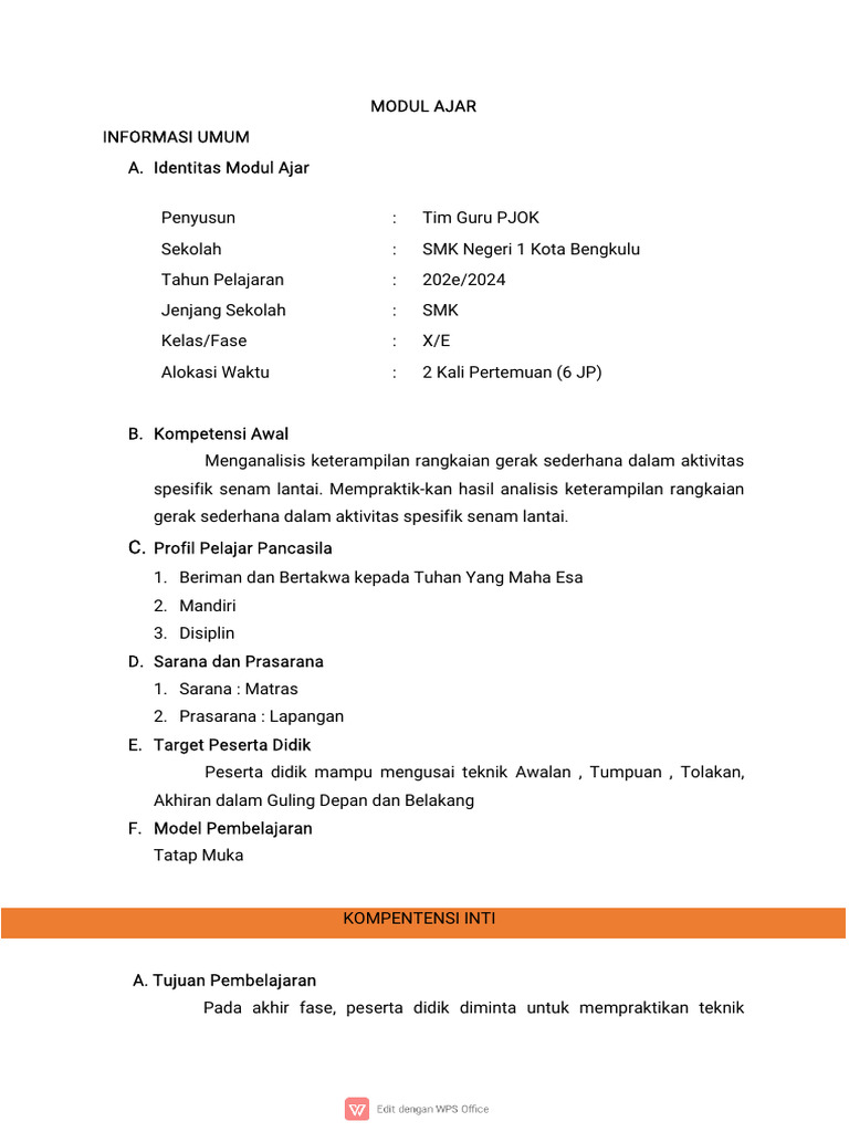 Teknik Guling Depan dan Belakang Senam | PDF