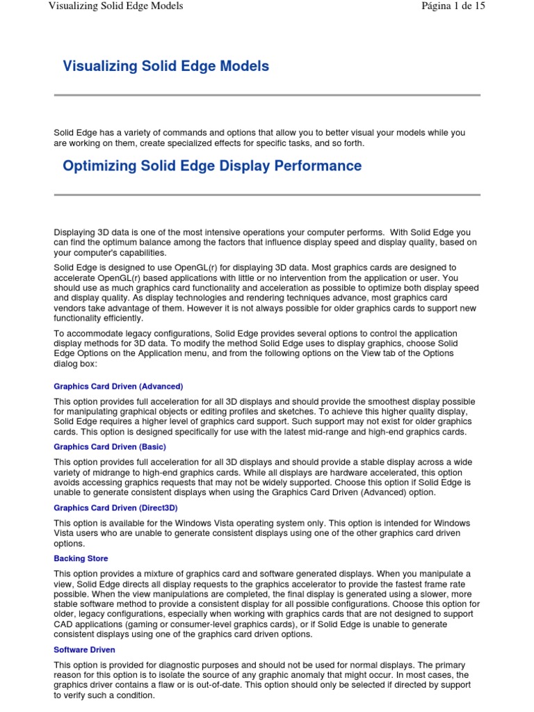 Visualizing Solid Edge Models | PDF | Rendering (Computer Graphics ...
