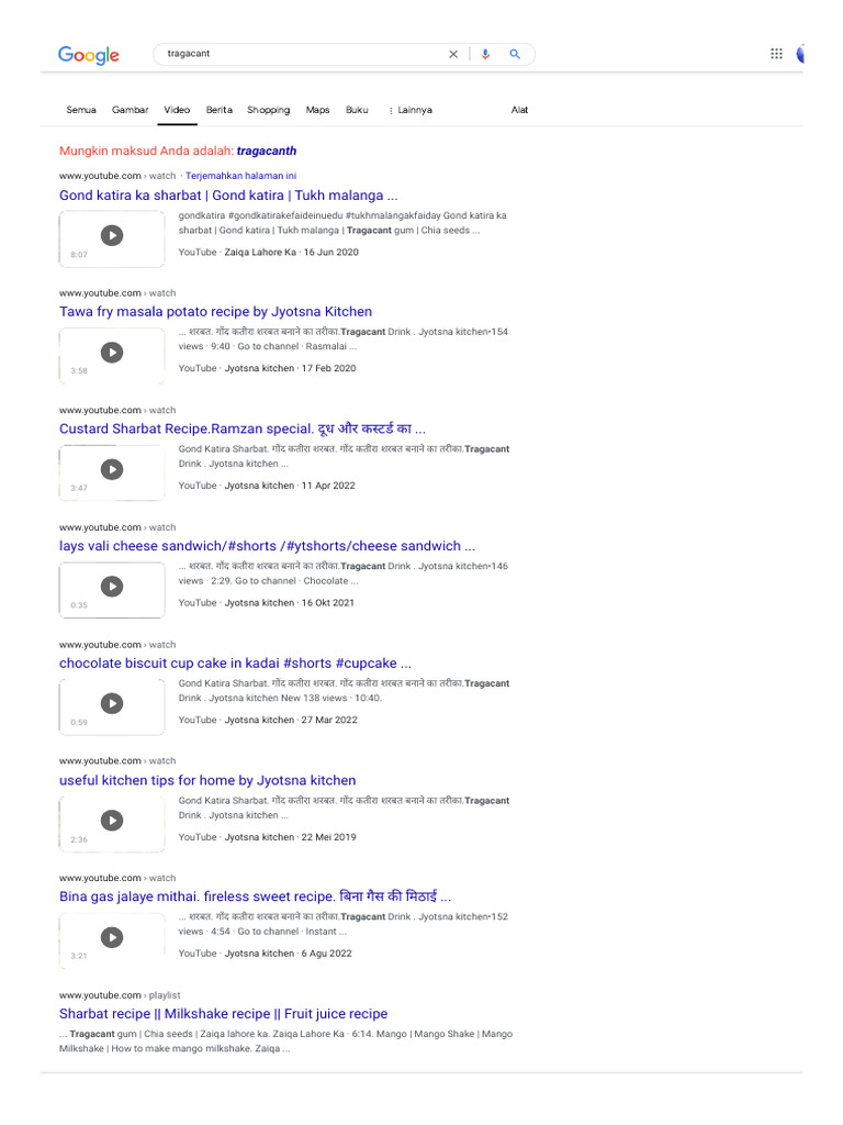 Tragacant - Penelusuran Google | PDF