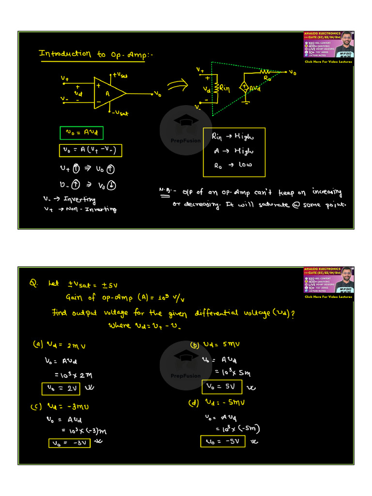 Notes On Opamp Analog Electronics Pdf