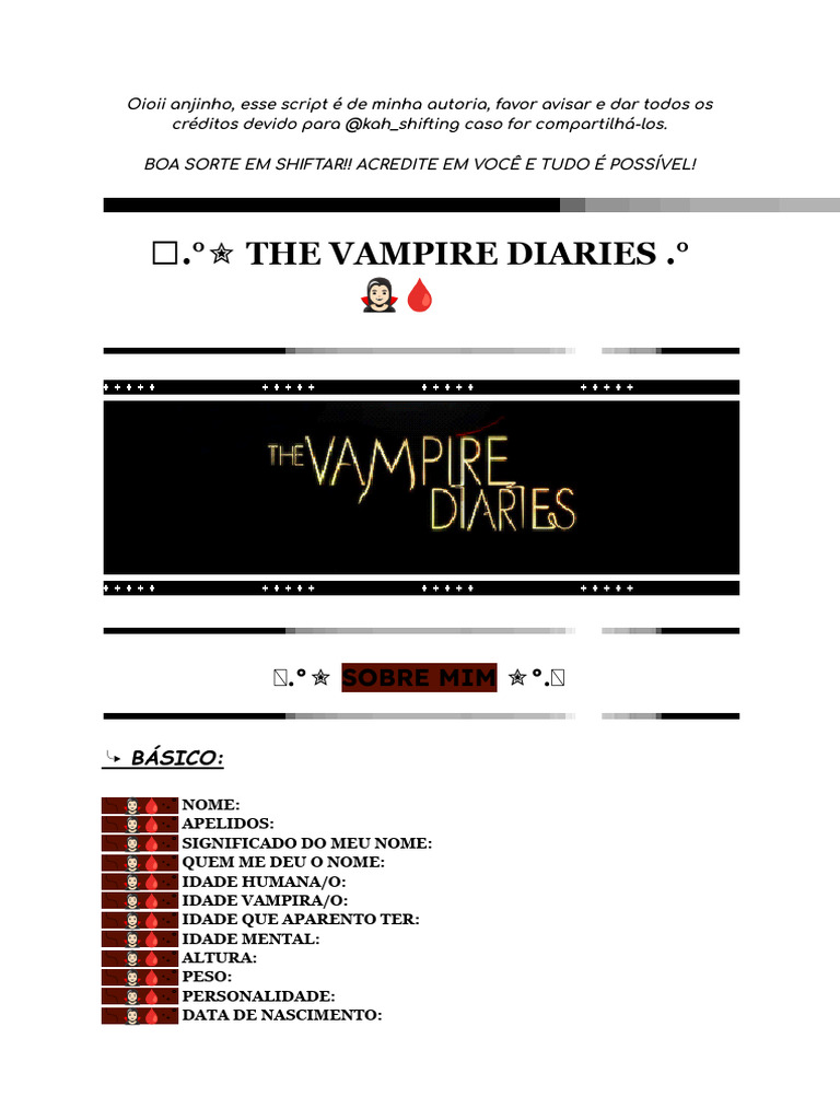 Script The Vampire Diaries | PDF | Vampiros | Câncer