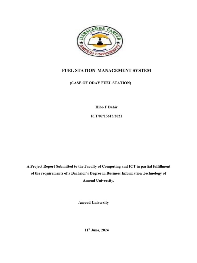 Fuel Station Management System | PDF | Software Development Process | Information Technology