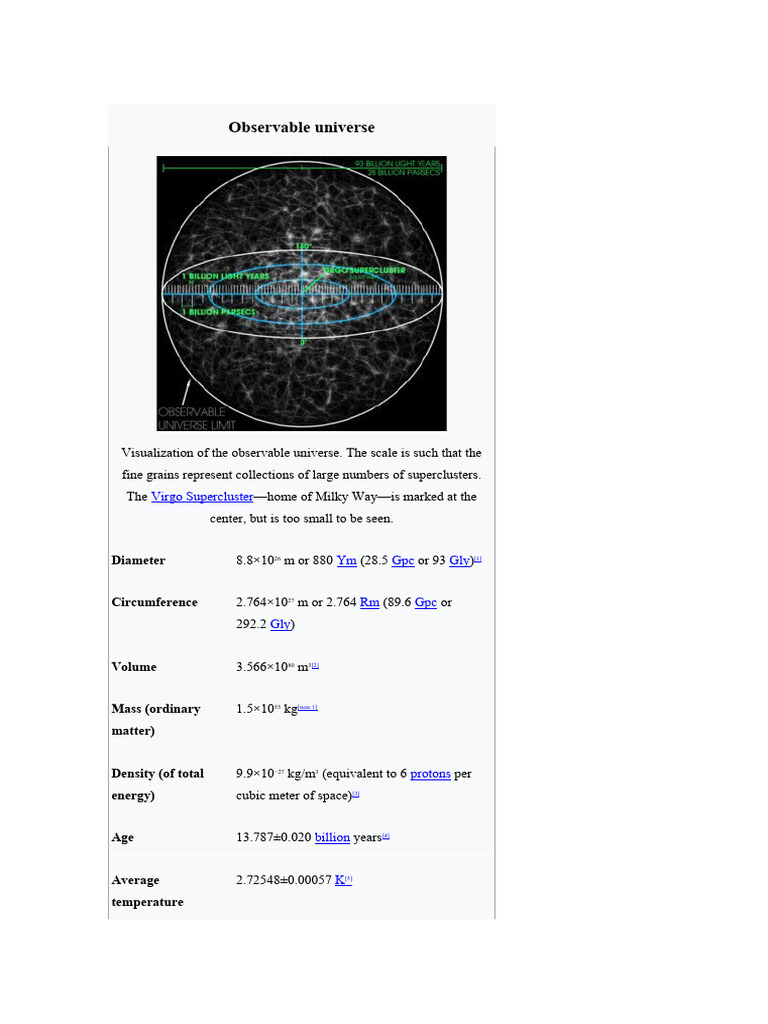 Observable Universe | PDF | Universe | Galaxy