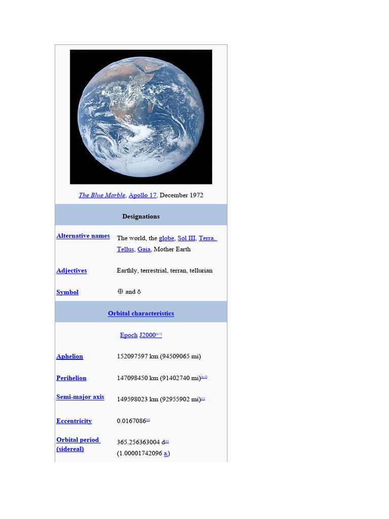 Earth: Characteristics and History | PDF | Earth | Plate Tectonics