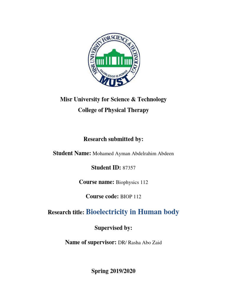 Bioelectricity in Human Body | PDF | Parietal Lobe | Frontal Lobe
