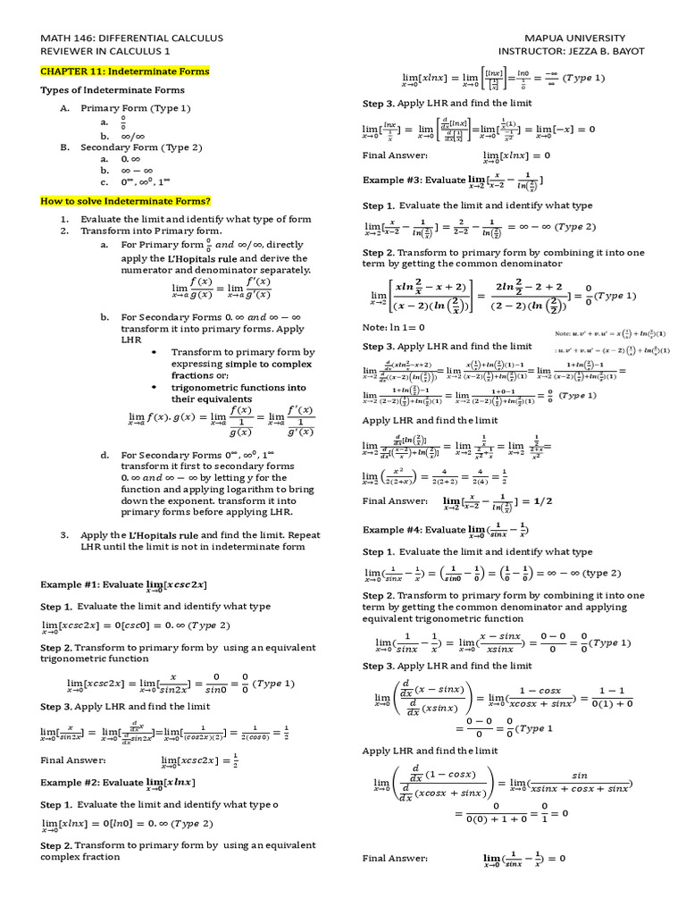 Math-Co2-Reviewer 240715 124259 | PDF | Tangent | Slope