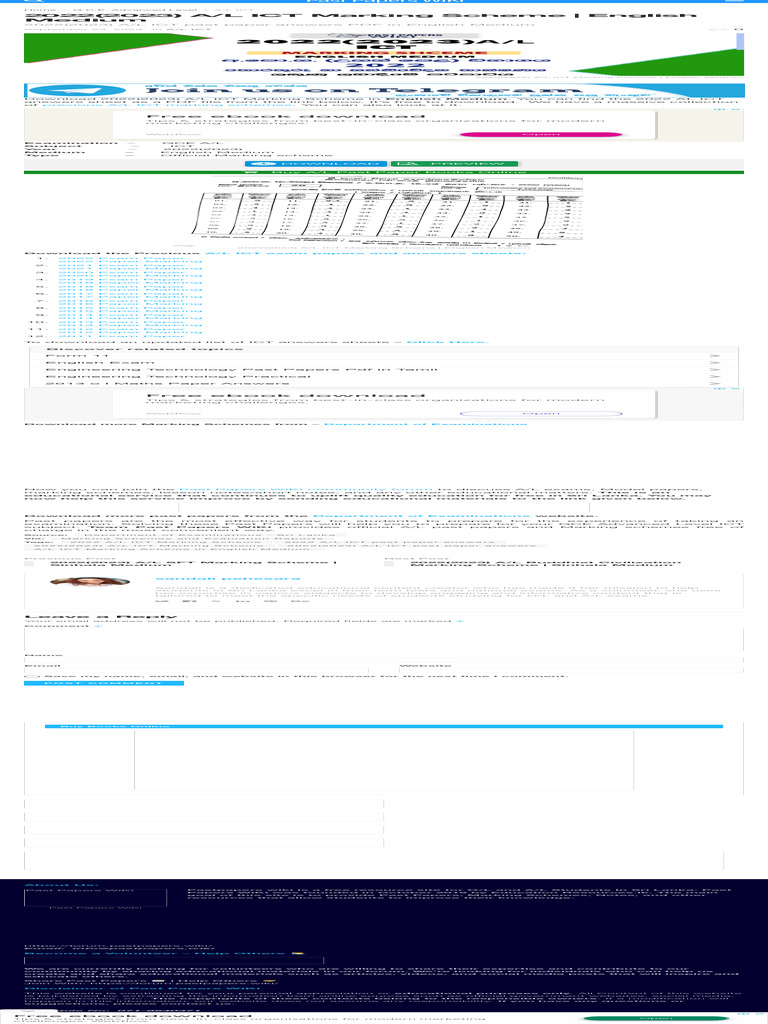 2022 (2023) AL ICT Marking Scheme English Medium | PDF | Educational Technology | Wiki