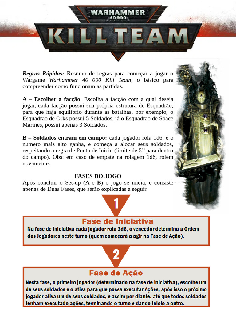 Regras - 40k Kill Team | PDF | APL (linguagem de programação) | Jogos ...