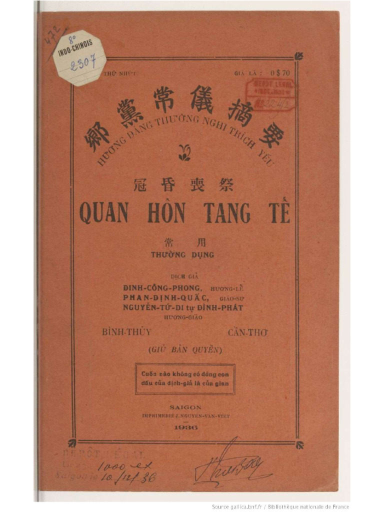 Quan Hôn Tang Tế | PDF