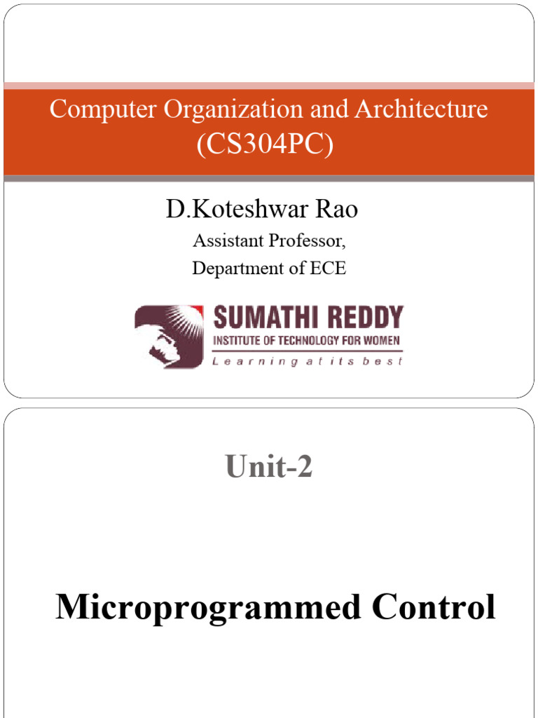 COA Unit-2 | PDF | Central Processing Unit | Bit COA Unit-2 | PDF | Central Processing Unit | Bit