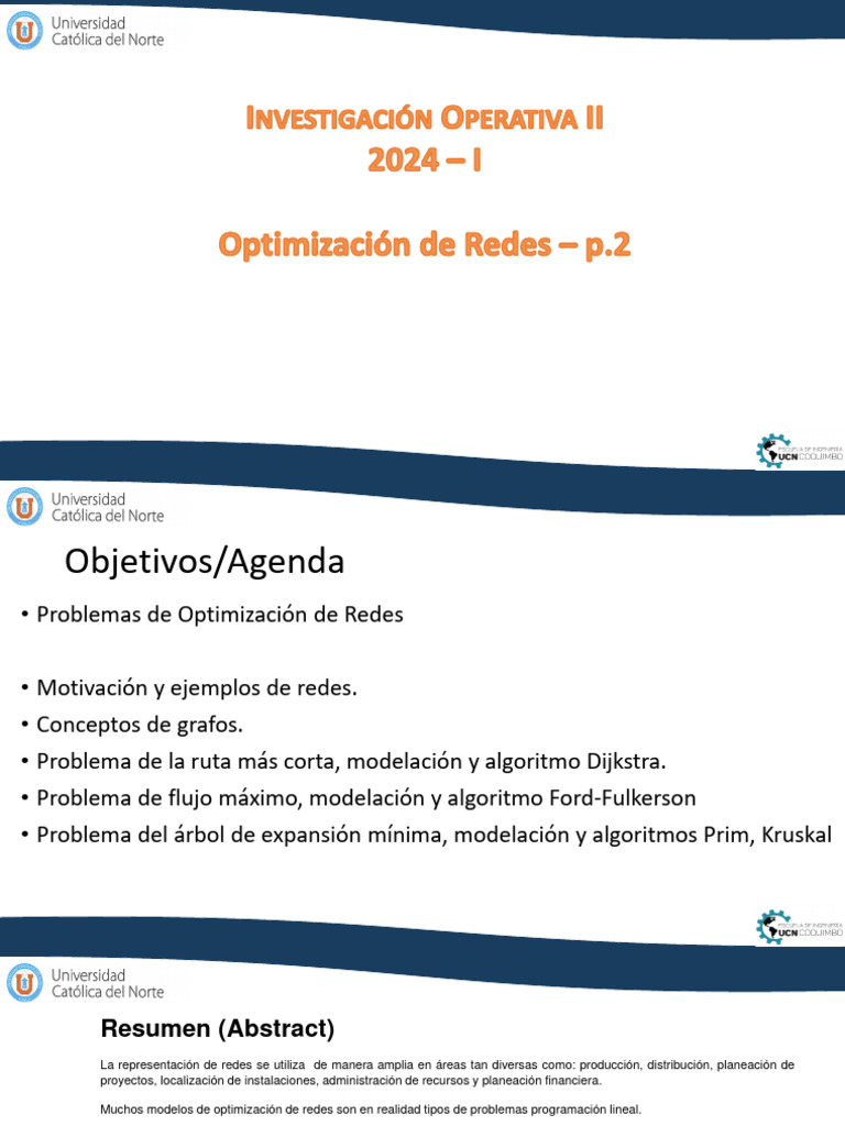 Optimizacion de Redes 2 | PDF | Algoritmos | Matemáticas discretas