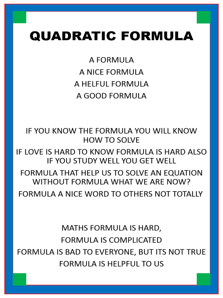 Math Poetry Edited | PDF