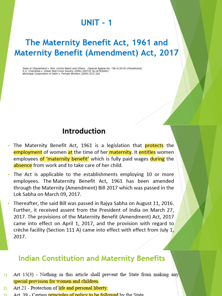 Unit 1 Part 5 MBA | PDF | Employment | Childbirth