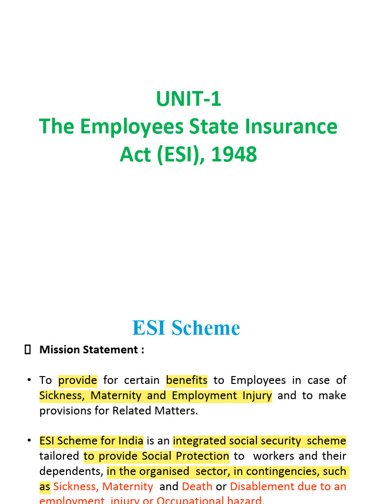 Unit 1 Part 2 ESI | PDF | Cost Of Living | Employment