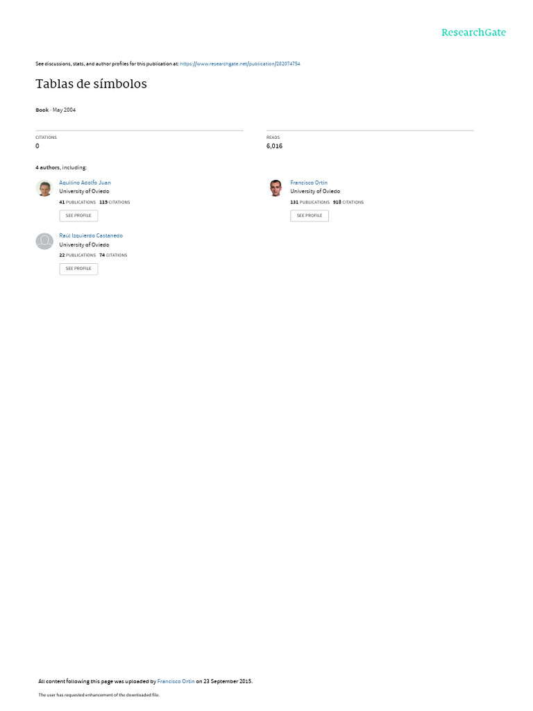 Tabla de Símbolos | PDF | Compilador | Lenguaje de programación