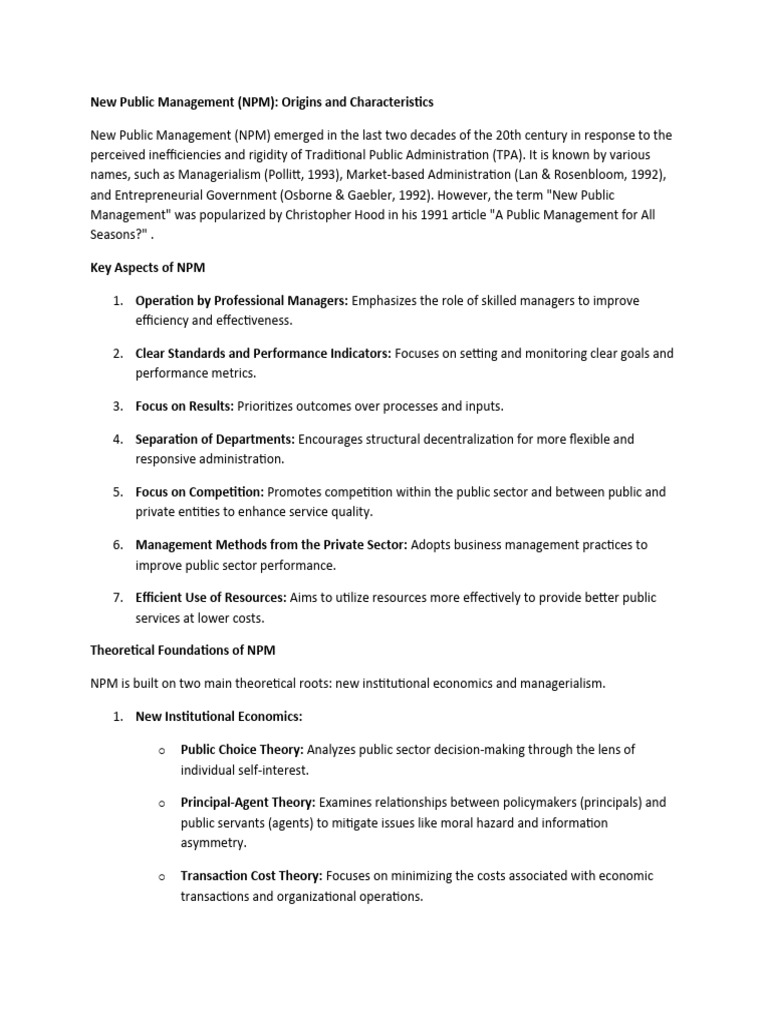 New Public Management | PDF | Public Administration | Economics New Public Management | PDF | Public Administration | Economics