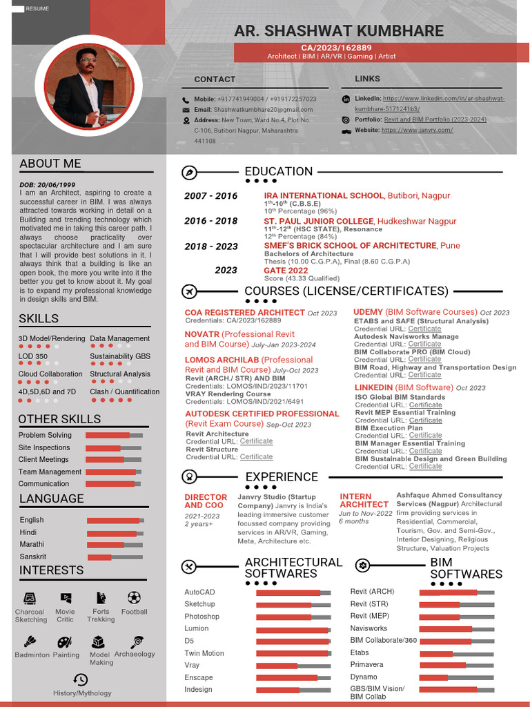 Resume_1700239689 | Download Free PDF | Autodesk Revit | Building ...