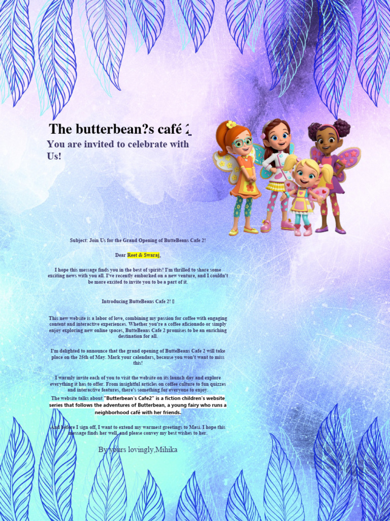 The Butterbean Cafe 2 | PDF