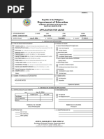 CS Form No. 6 Revised 2020 Application For Leave Fillable 2024 TEACHING ...