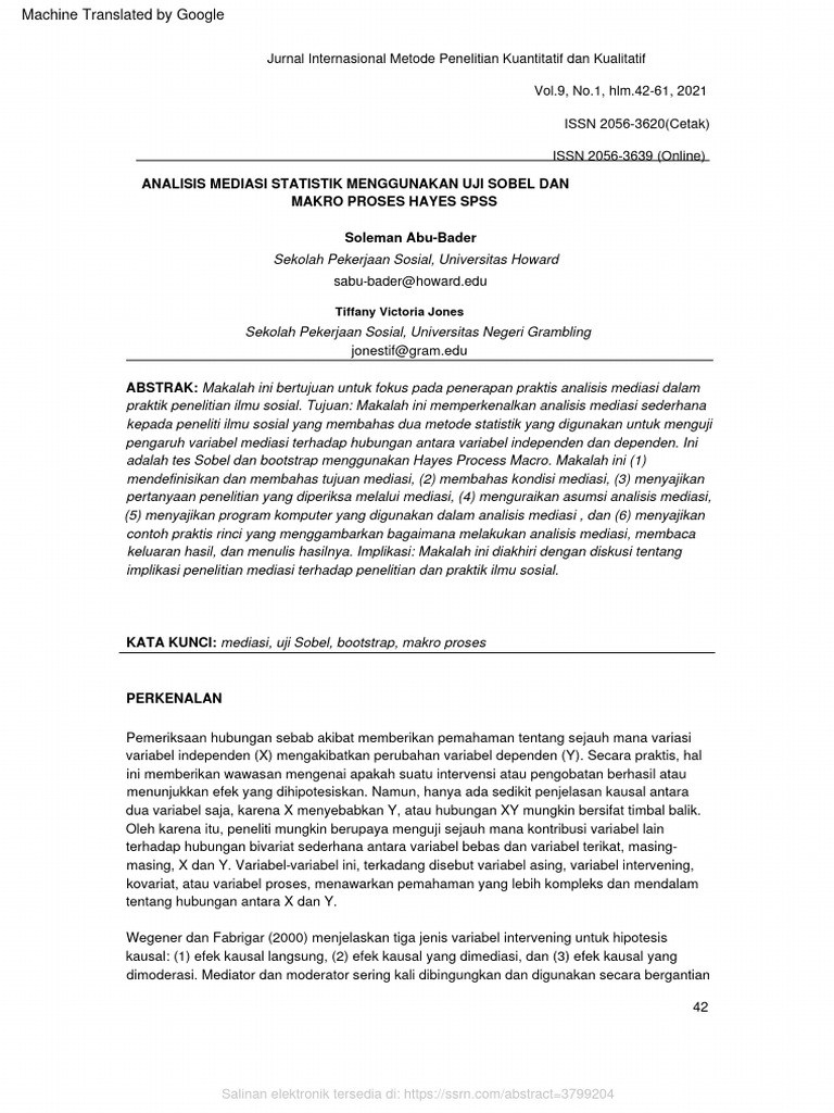 Uji Sobel | PDF | Pengembangan Diri