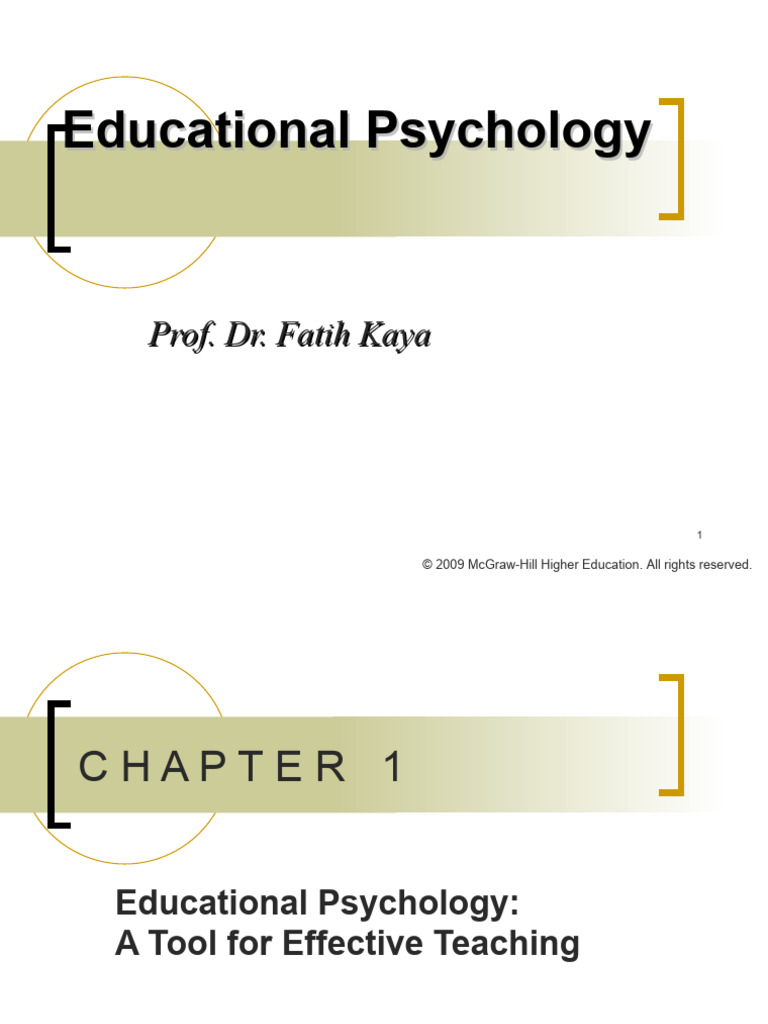 Santrock4 PPT ch01-2 | PDF | Educational Psychology | Experiment