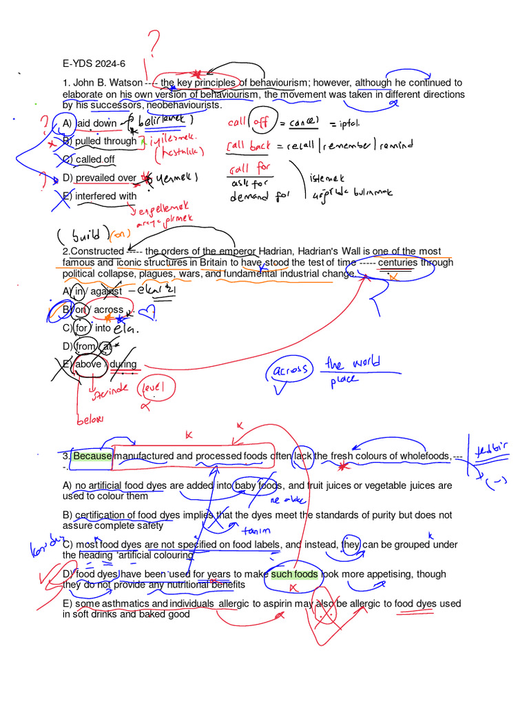 E-Yds 2024-6 Üzeri̇ Notlu | PDF