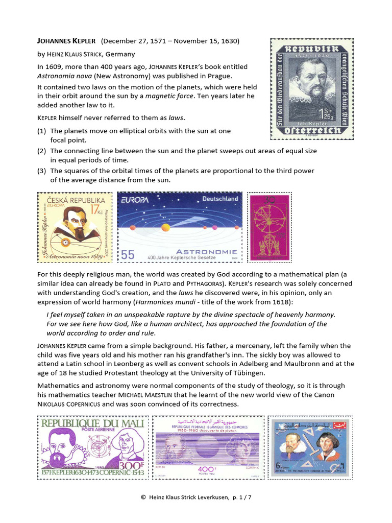 kepler (1) | Download Free PDF | Johannes Kepler | Tycho Brahe