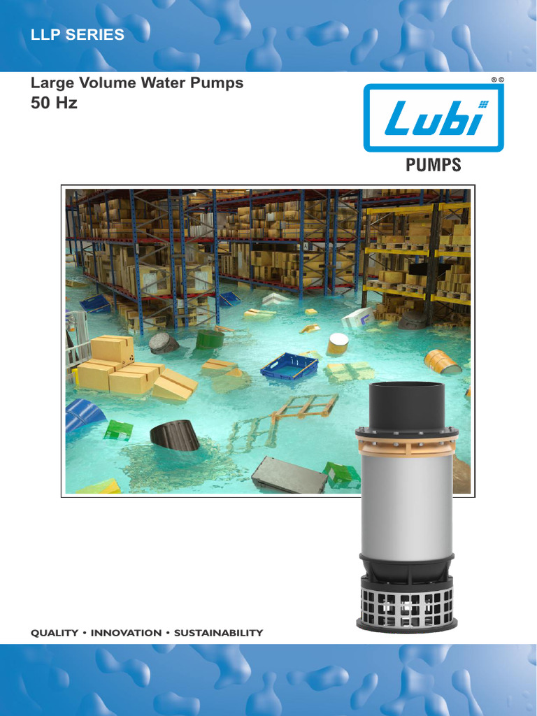 Lubi LLP Large Volume Pump Catalog | PDF | Pump | Bearing (Mechanical)