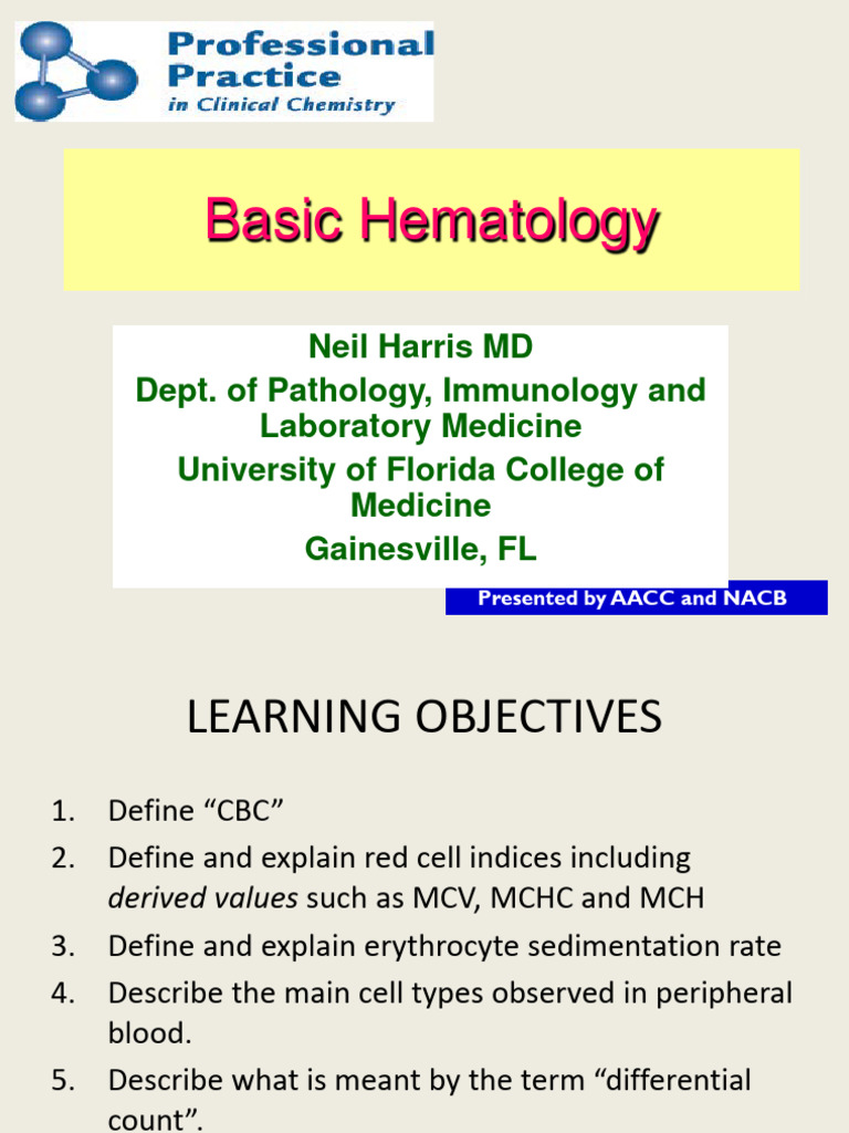 Basic Hemotology 1712311249 | PDF | Red Blood Cell | Hemoglobin