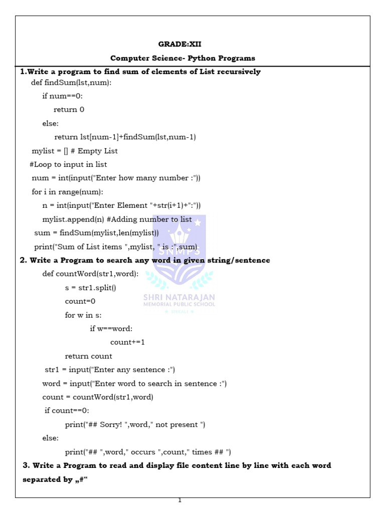Programs-Set 1 | PDF | Queue (Abstract Data Type) | Area