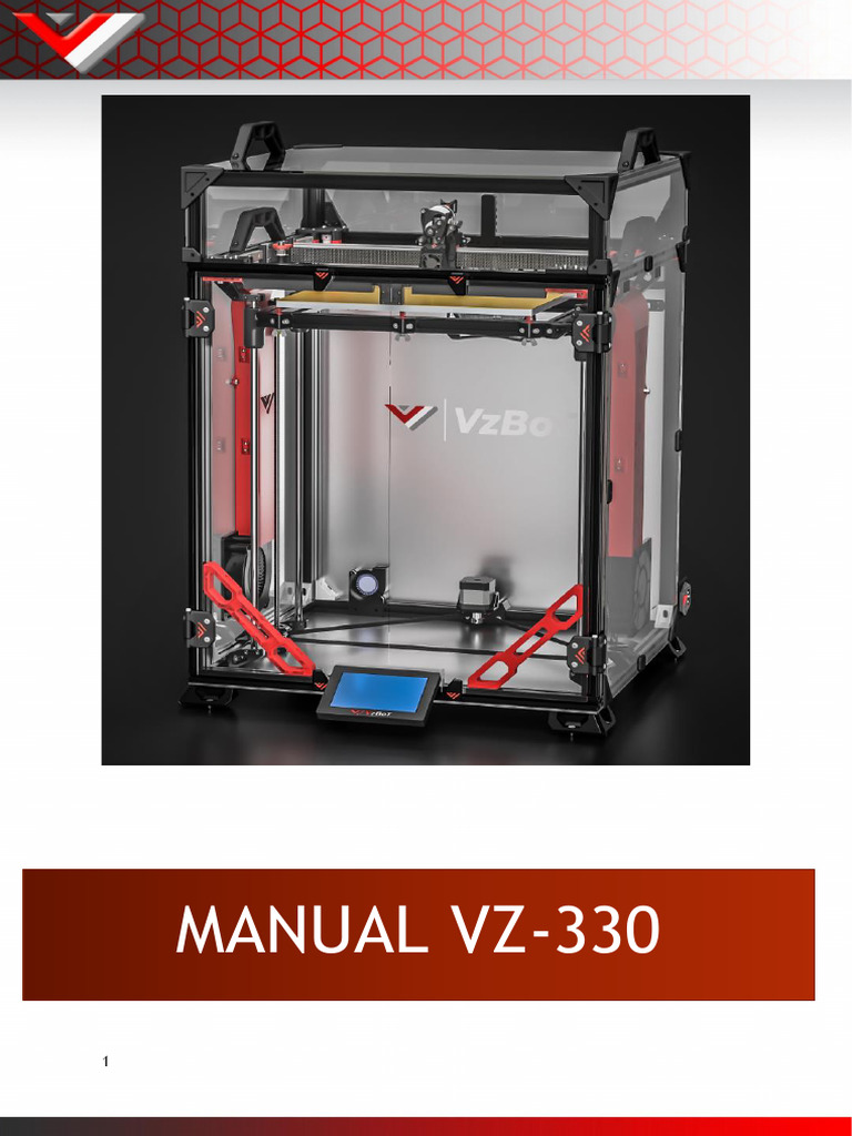 VZ-330 3D Printer Assembly Manual | PDF | Screw | Belt (Mechanical)