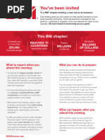 BNI 1-2-1 - Bio Sheet Format | PDF | Knowledge | Cognitive Science